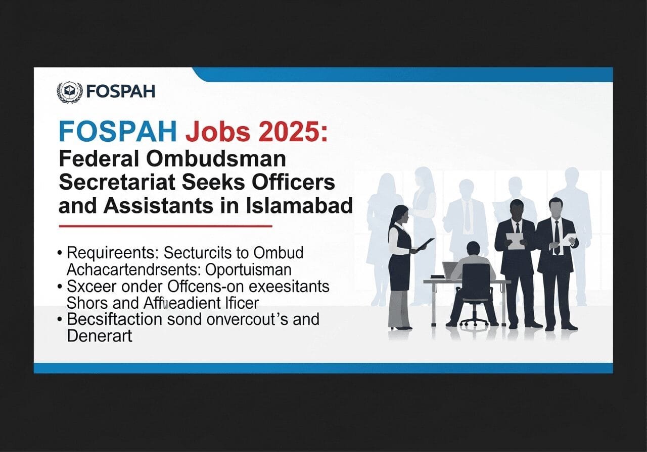 FOSPAH Jobs 2025: Federal Ombudsman Secretariat Seeks Officers and ...