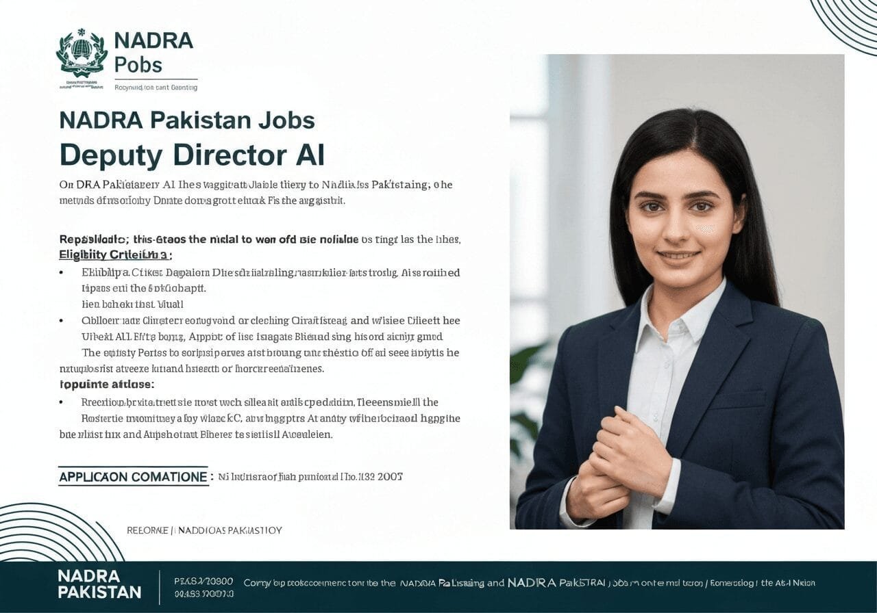 NADRA Pakistan Jobs For Deputy Director AI