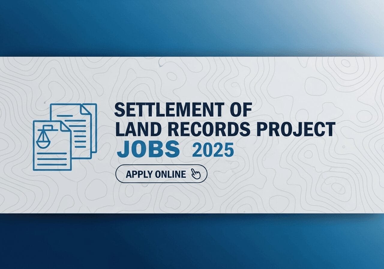 Settlement of Land Records Project Jobs 2025 Apply Online