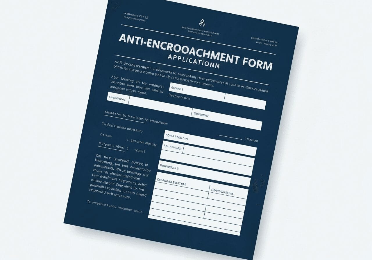 How to Fill Out the Anti-Encroachment Application Form