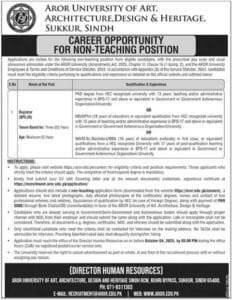 Aror University Jobs 2025