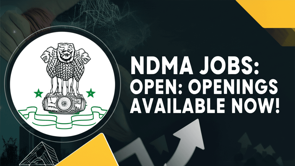 NDMA National Disaster Management Authority Jobs 2025