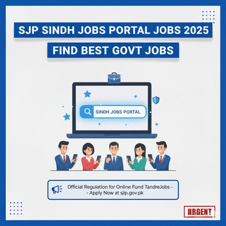 Sindh Job Portal (SJP) Jobs 2025 – Apply Online at www.sjp.gos.pk
